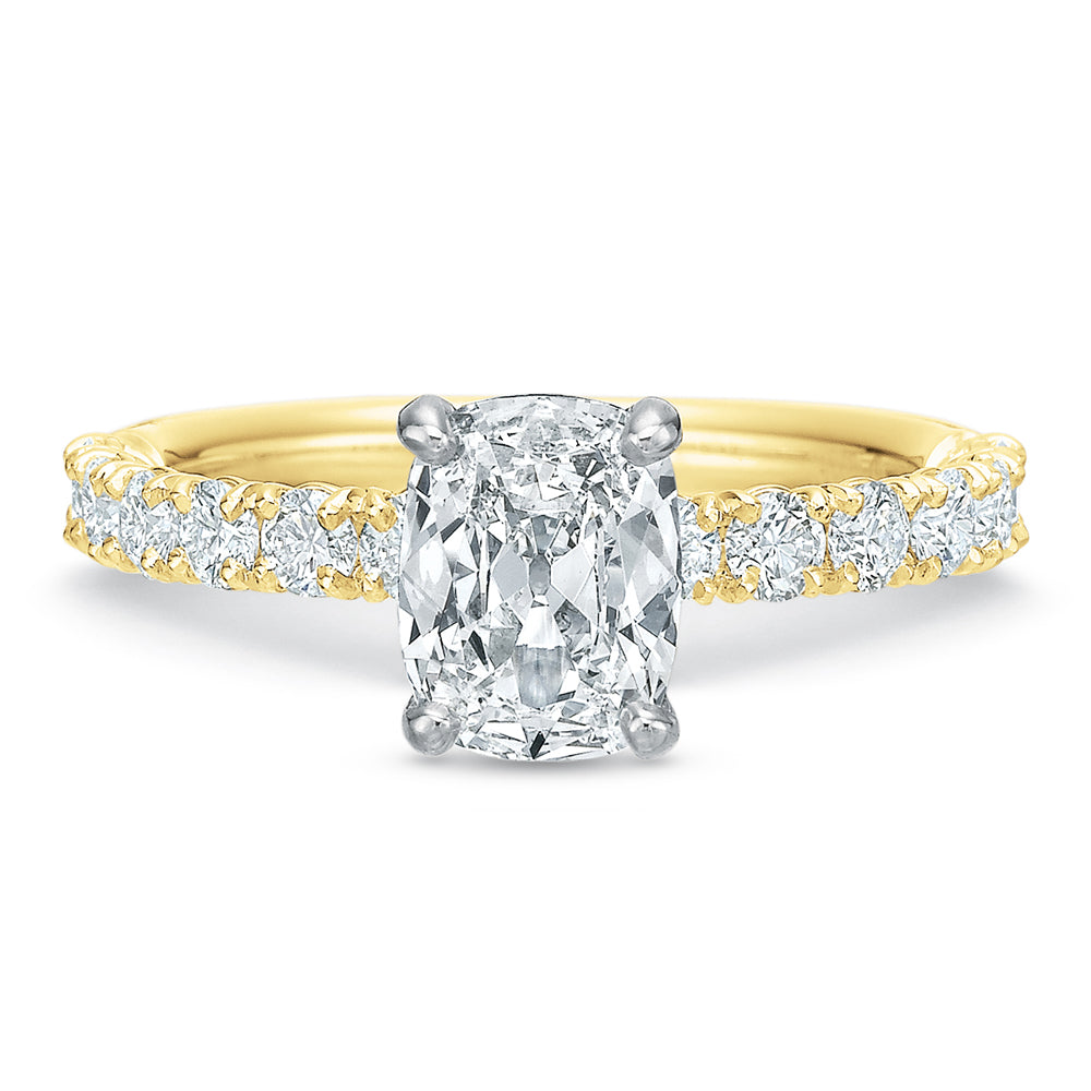Precision Set Modern Classic Trellis Engagement Ring | King Jewelers
